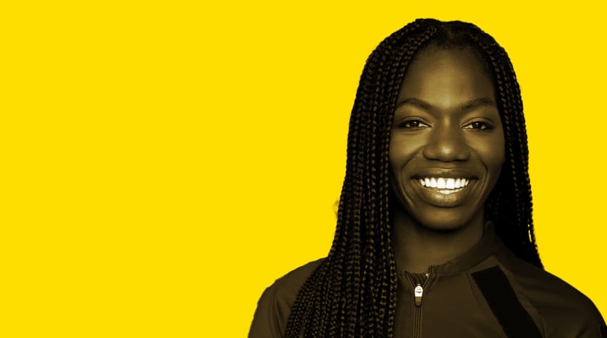 U.S. Olympic speedskater Maame Biney is learning how to enjoy life ...