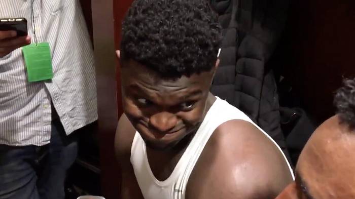 Duke's Zion Williamson laughs at Knicks draft question (video) - Sports ...