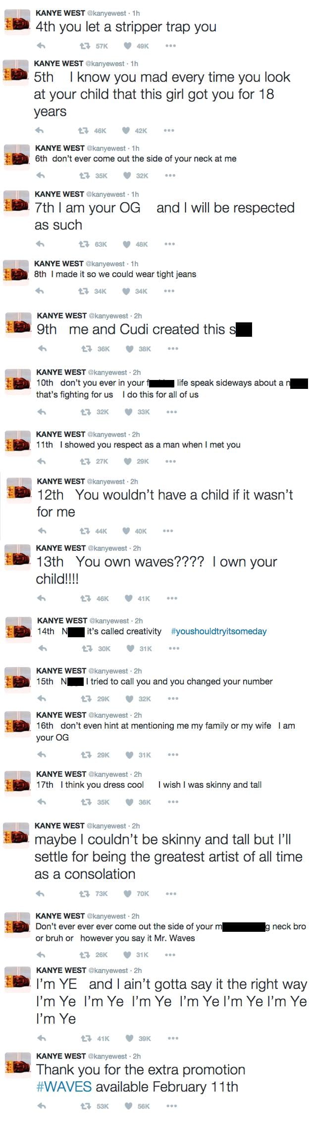Kanye West absolutely eviscerates Wiz Khalifa in iconic Twitter rant ...