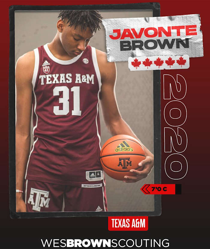 Texas A&M Aggies Land Canadian Javonte Brown - Sports Illustrated ...