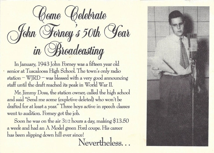 Alabama Legend John Forney-Voice of the Crimson Tide - Sports ...