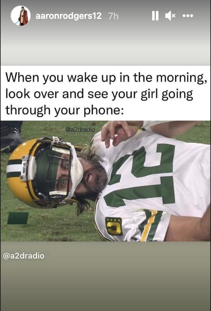 Aaron Rodgers posts his favorite Aaron Rodgers meme - Sports Illustrated