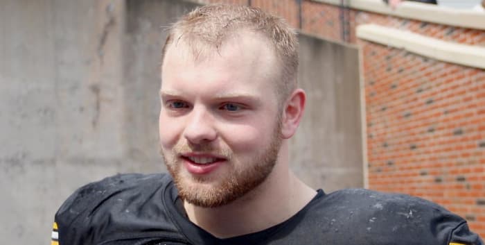 Logan Jones Learning on Job at Center - Sports Illustrated Iowa ...