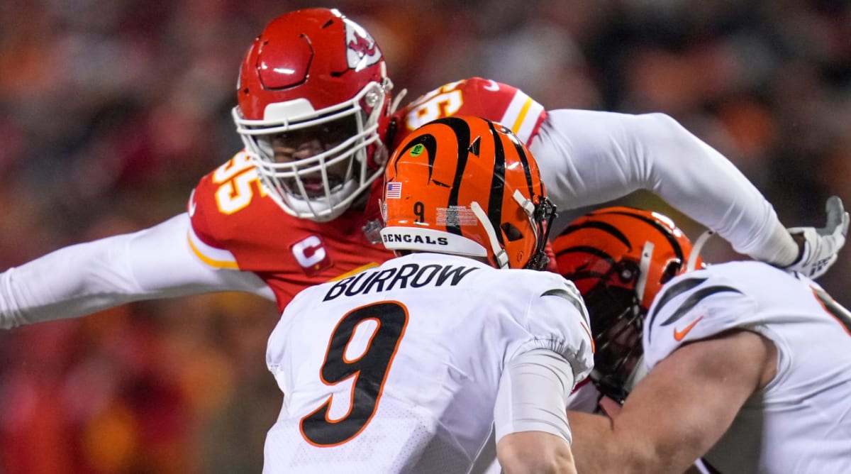 Chiefs' Chris Jones Still Fired Up by Joe Burrow, Bengals Rivalry ...