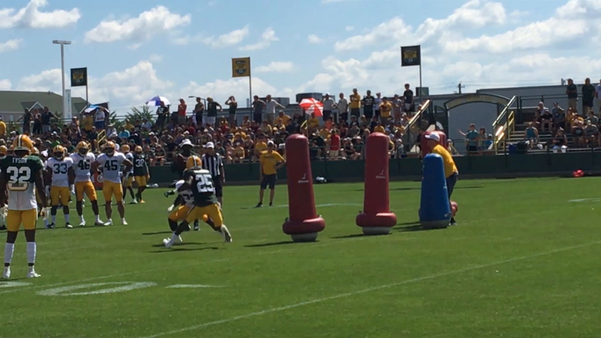 Green Bay Packers Training Camp Highlights - Practice 4 - Sports ...