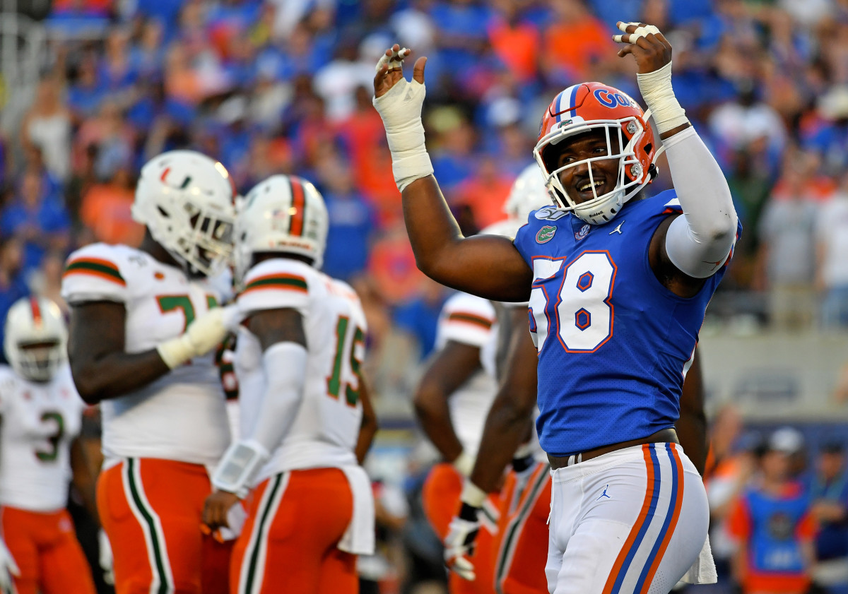 Gators pass rusher Jonathan Greenard earns SEC Defensive Lineman of the ...
