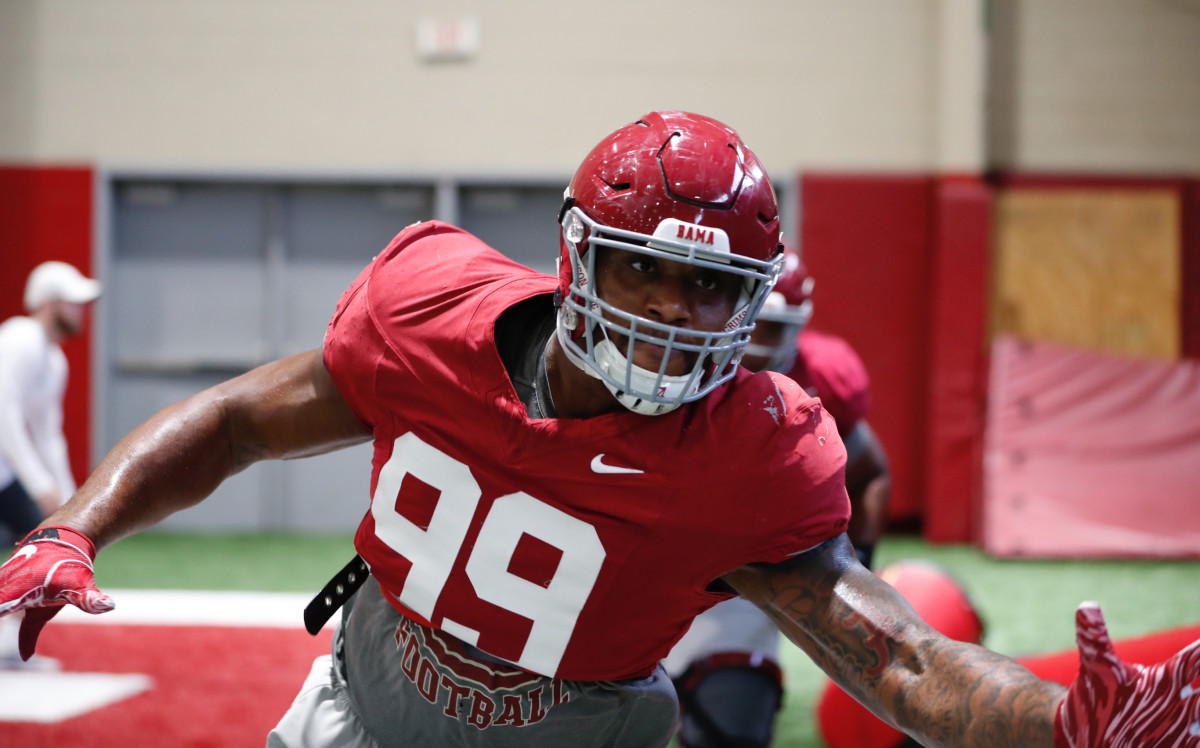 Raekwon Davis-fall camp-Alabama football-Crimson Tide - Sports ...
