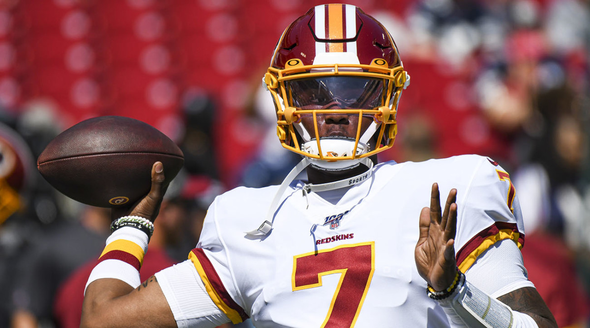Redskins' Dwayne Haskins makes regular-season debut vs Giants - Sports ...