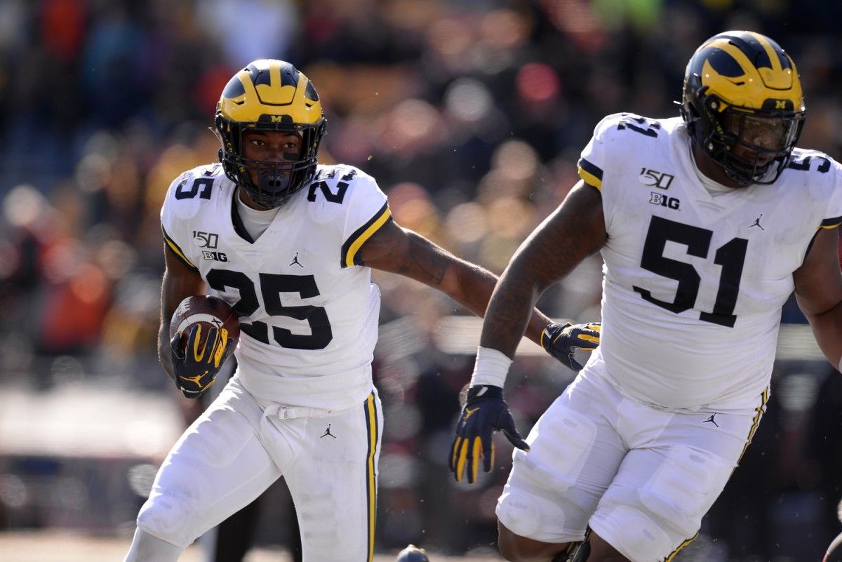 Listen: Rueben Riley Talks Improved Michigan Football Running Game ...