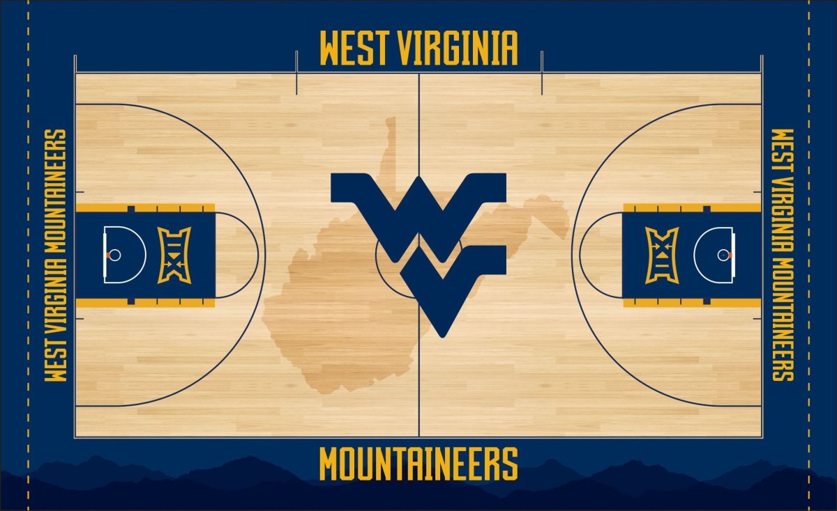WVU Releases New Court Design - Sports Illustrated West Virginia ...