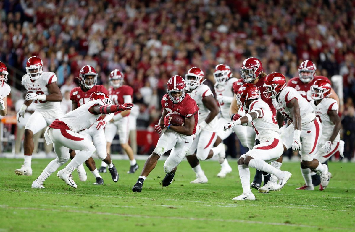Alabama-running-backs-Najee-Harris-Nick-Saban-Arkansas - Sports ...