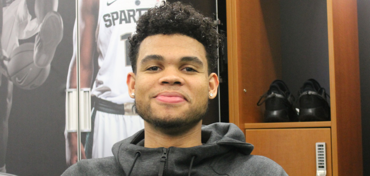 Spartan Freshman Malik Hall After the Spartans Trounce Albion! - Sports ...