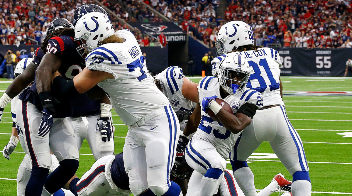 Colts' offensive line excels in NFL wild-card win vs. Texans - Sports ...