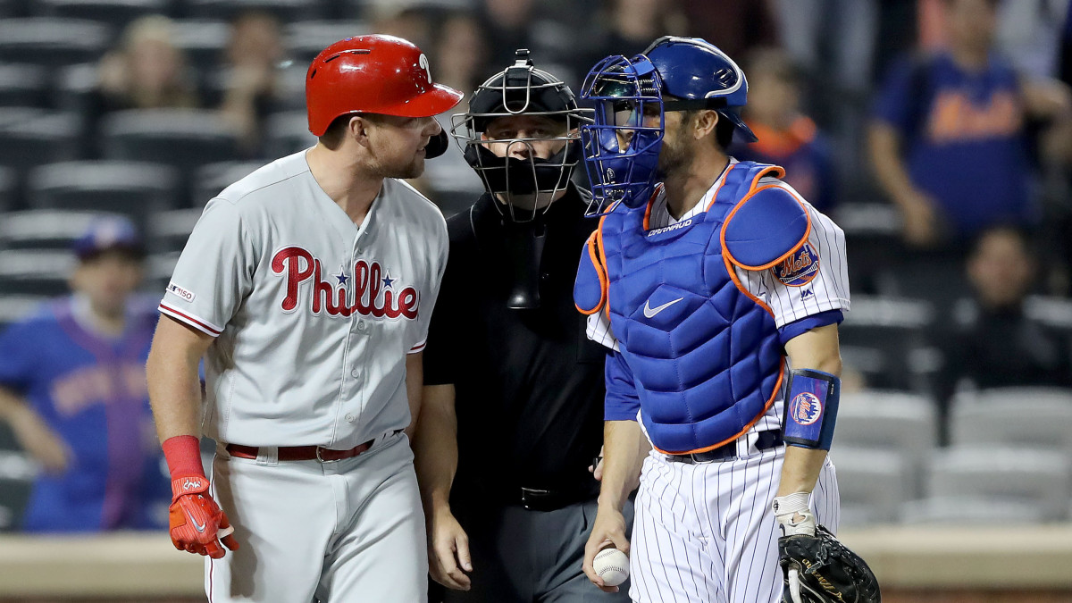 Rhys Hoskins taunts Mets' Jacob Rhame after home run (video) - Sports ...
