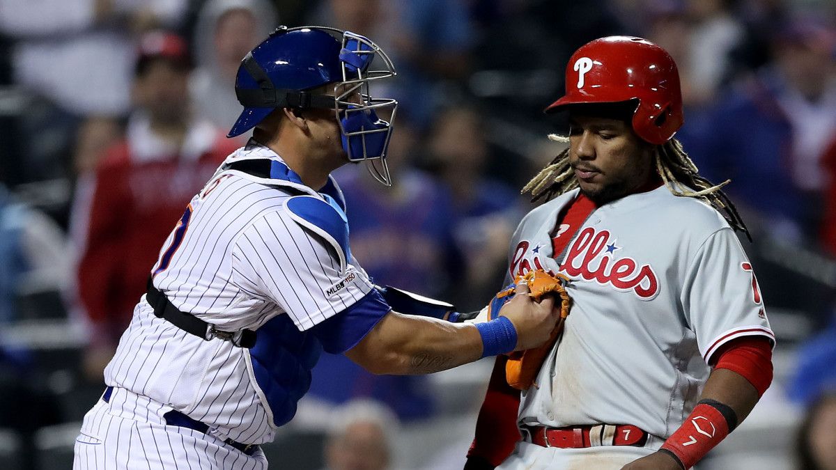 Phillies' Maikel Franco thrown out at home vs. Mets (video) - Sports ...