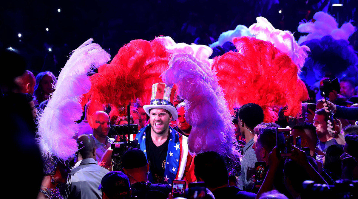 Tyson Fury vs Tom Schwarz knockout video: Sings Aerosmith to celebrate ...