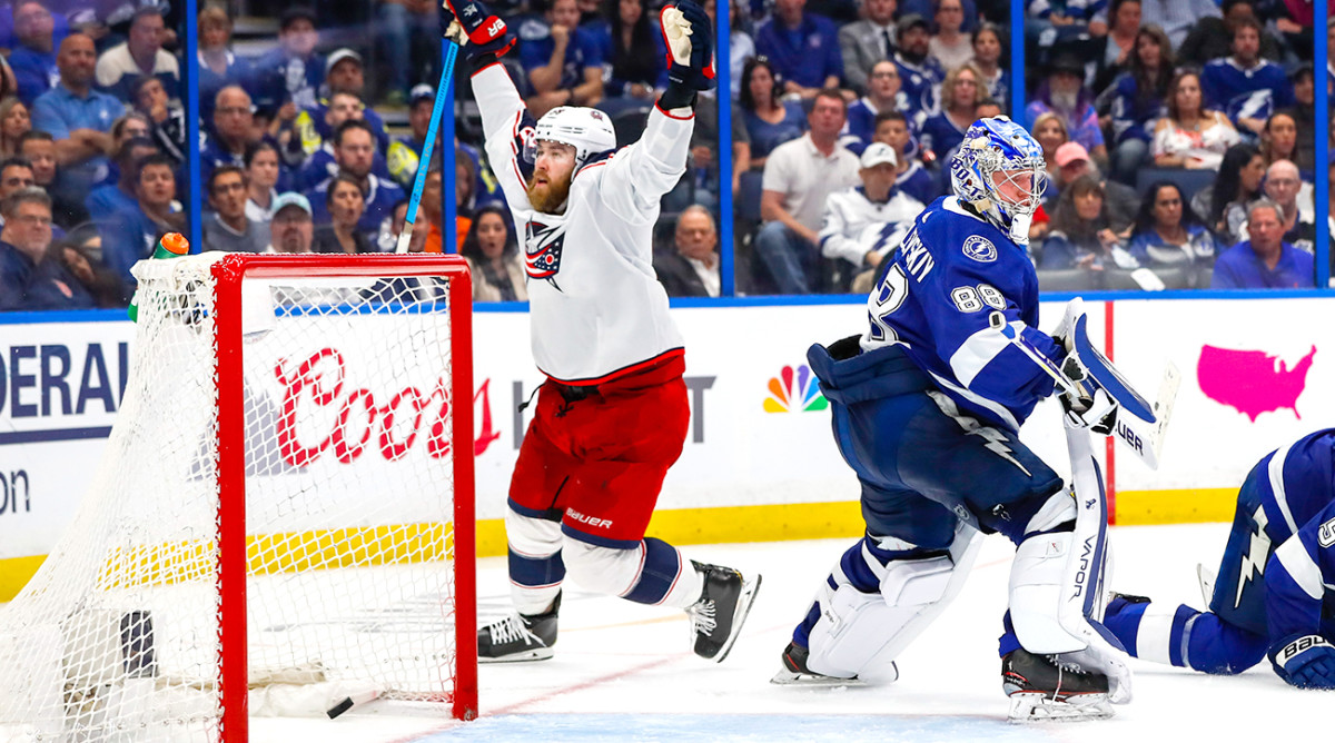 NHL playoffs roundup: Blue Jackets stun Lightning in Game 1 - Sports ...