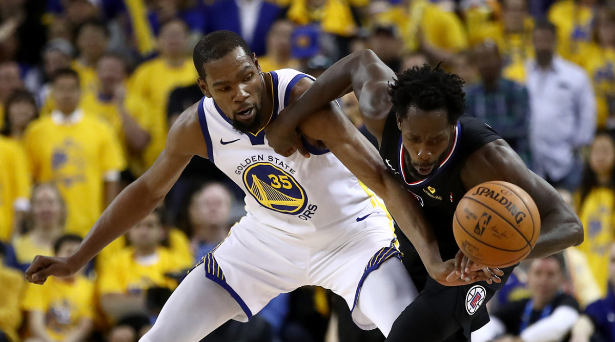 NBA playoffs: Kevin Durant, Patrick Beverley ejected in Game 1 (video ...