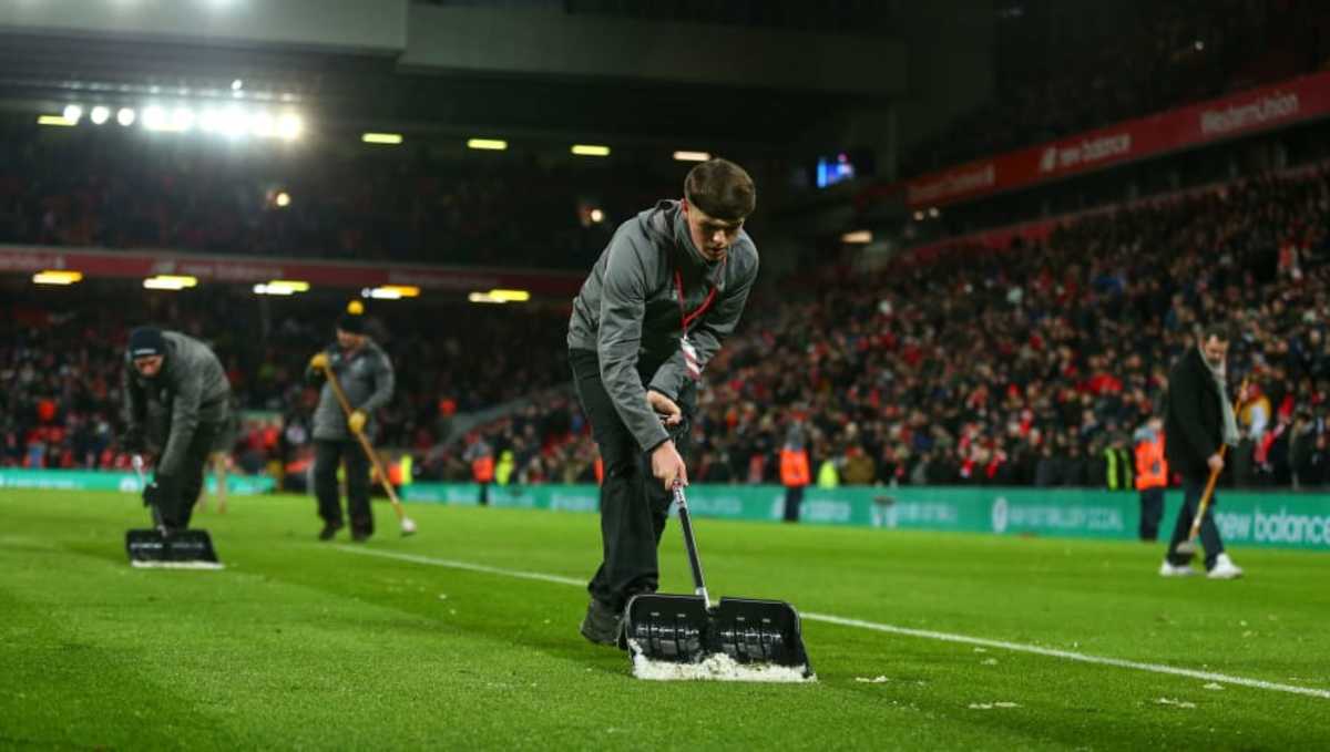 Liverpool Grounds Staff Spark Demand for Rule Change After Half-Time ...