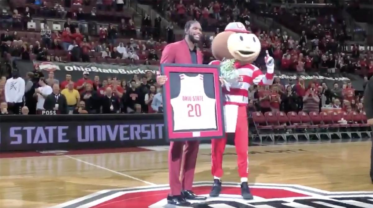 Greg Oden honored at Ohio State's Senior Day (video) - Sports Illustrated