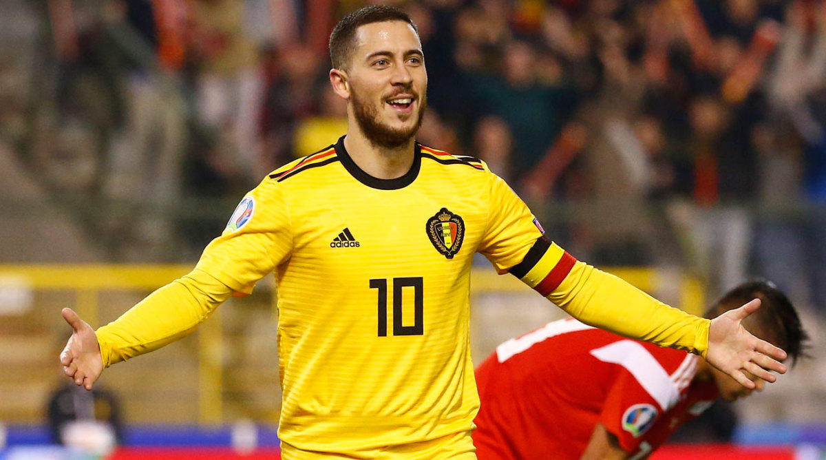Belgium 3, Russia 1: Hazard scores 2 in Euro 2020 qualifying win ...