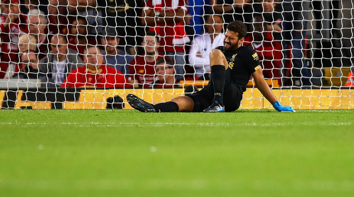 Alisson calf injury: Liverpool goalkeeper to miss a few weeks - Sports ...