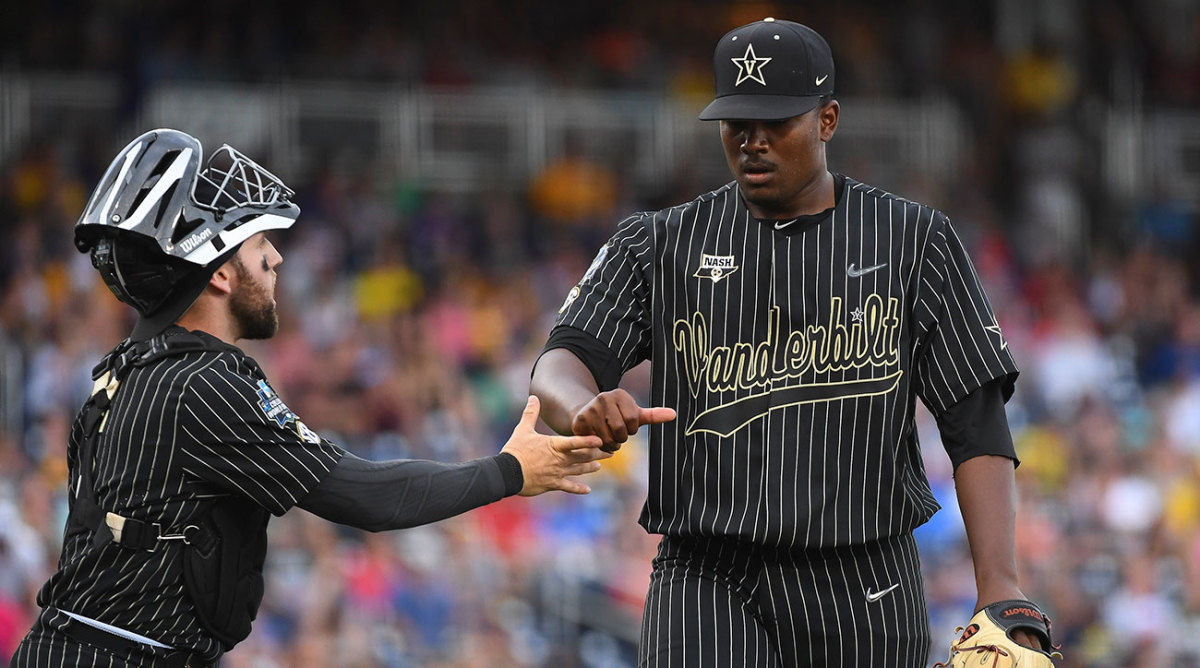 College World Series: Vanderbilt rides Kumar Rocker, forces Game 3 vs ...