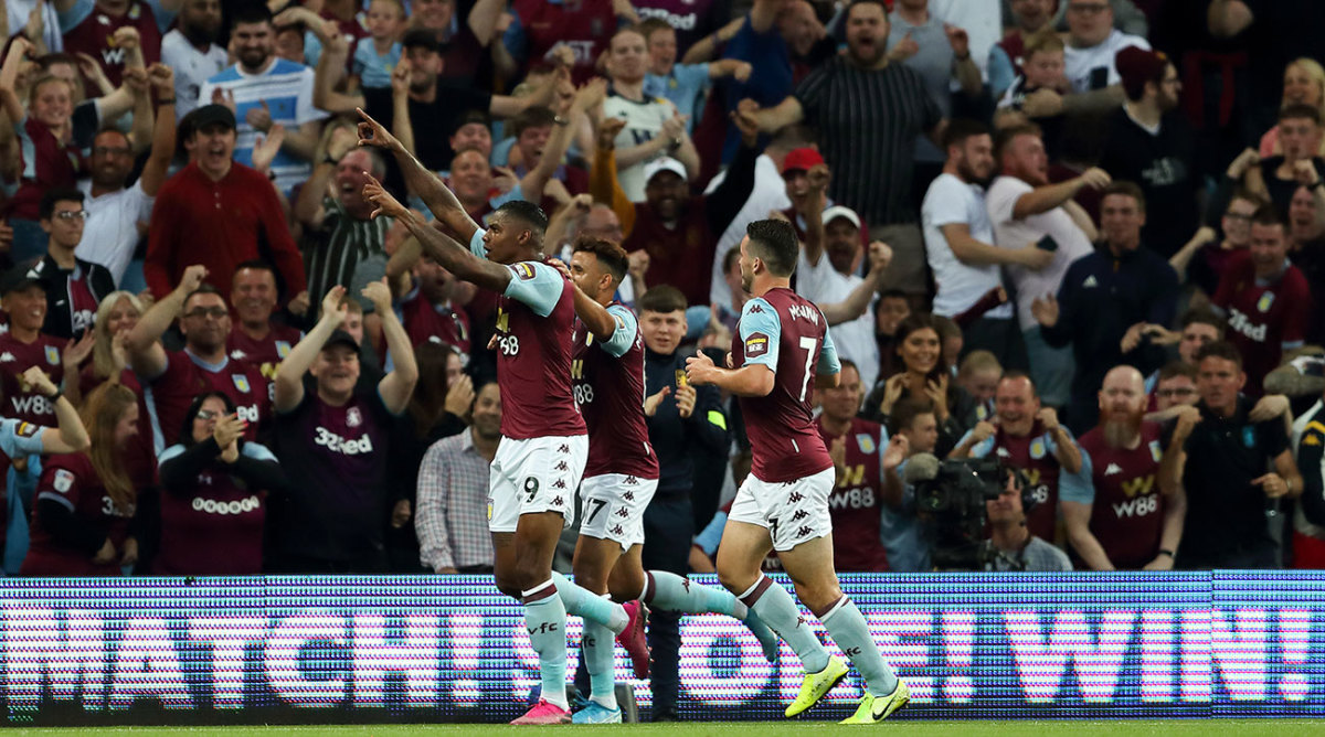 Aston Villa 2, Everton 0: First win since promotion for Villans ...