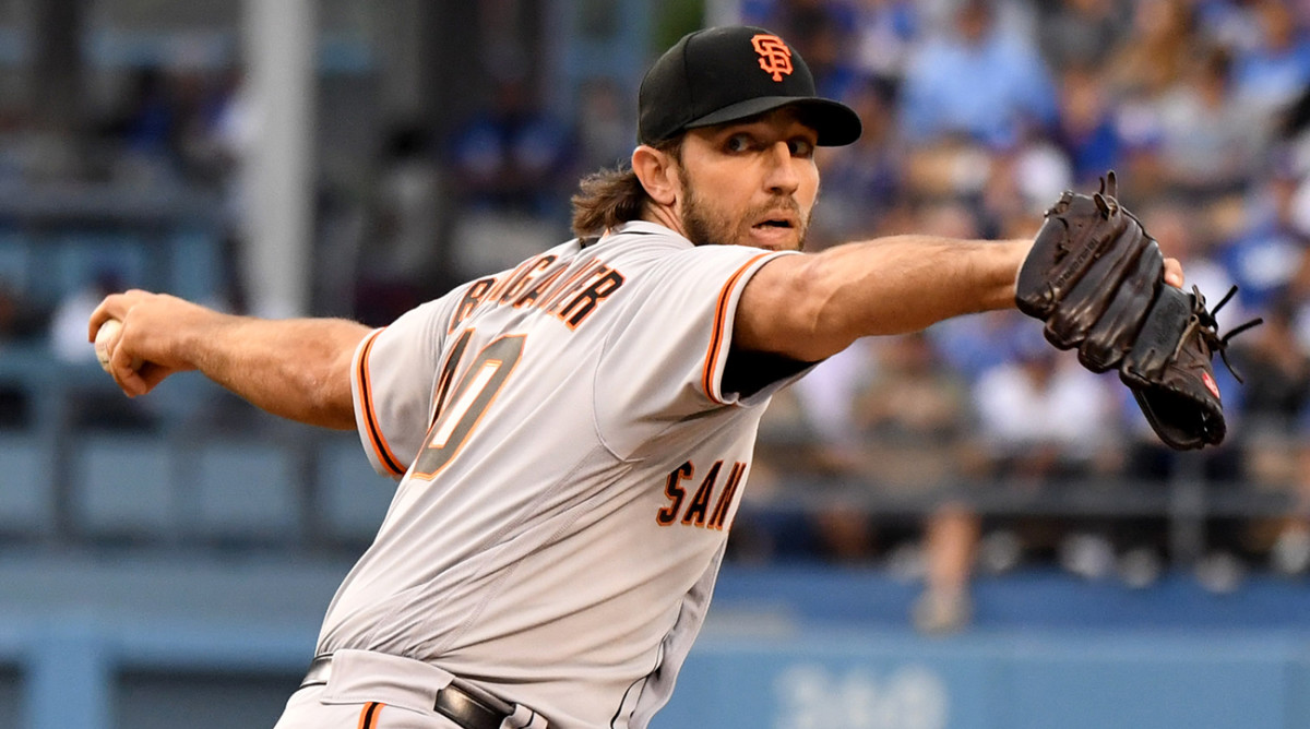 Madison Bumgarner exits Giants game after hit by comebacker - Sports ...