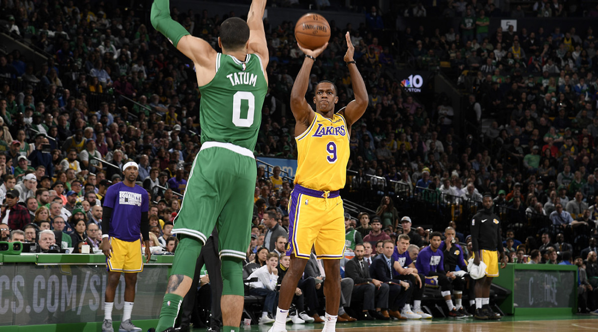 Rajon Rondo game-winning shot vs Celtics video: Lakers win in Boston ...