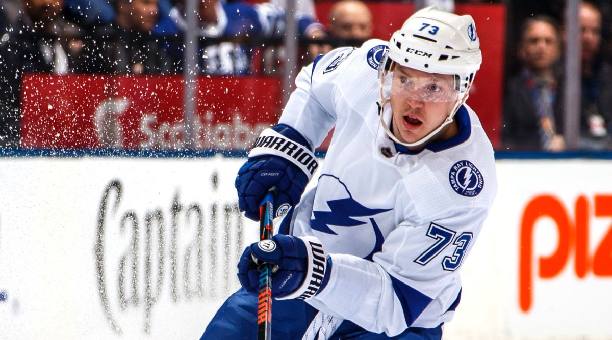 Red Wings trade for Adam Erne from Lightning for 4th-round pick ...