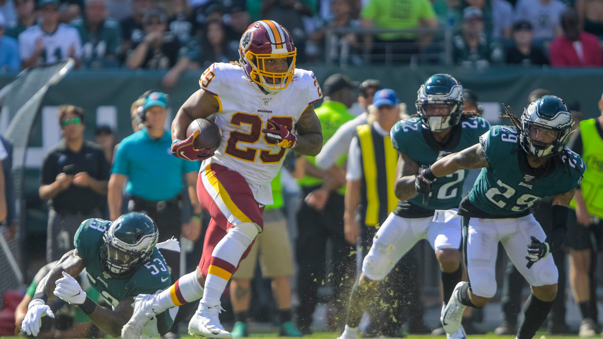 Derrius Guice injury: Redskins RB hurts meniscus, may miss four weeks ...