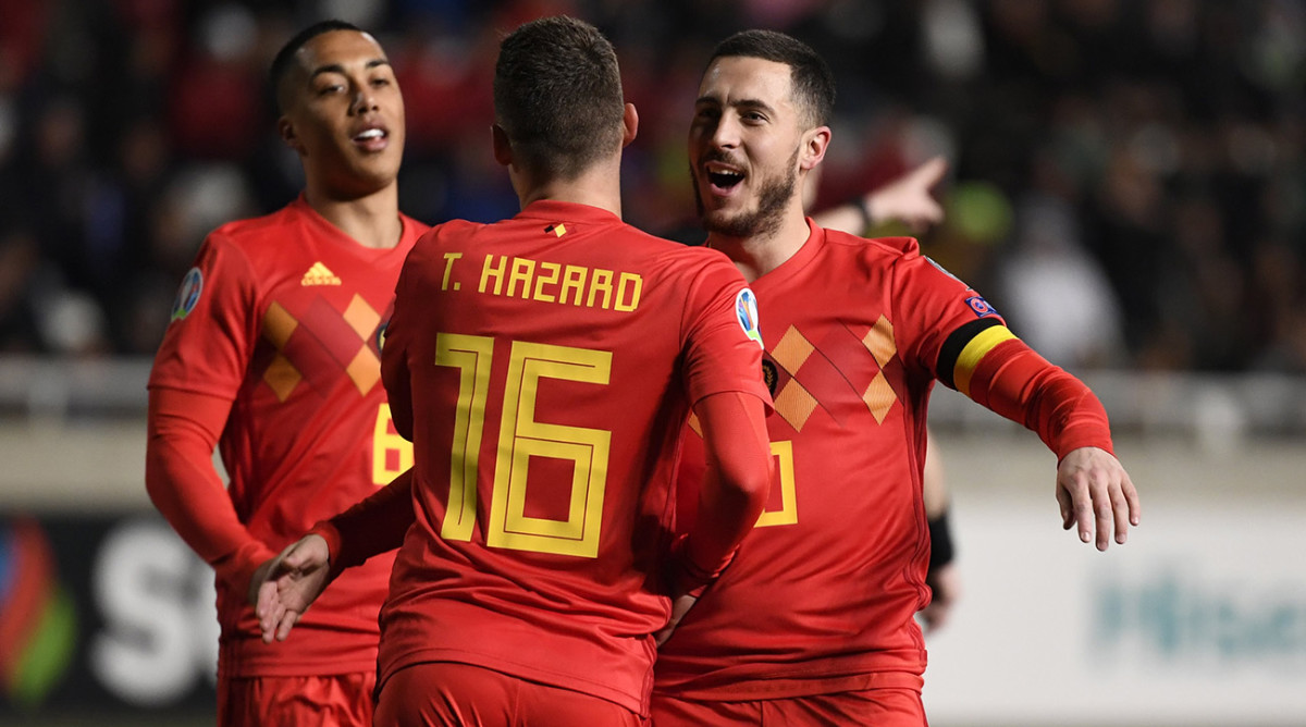 Belgium-Cyprus: Hazard plays in 100th game, Batshuayi scores - Sports ...