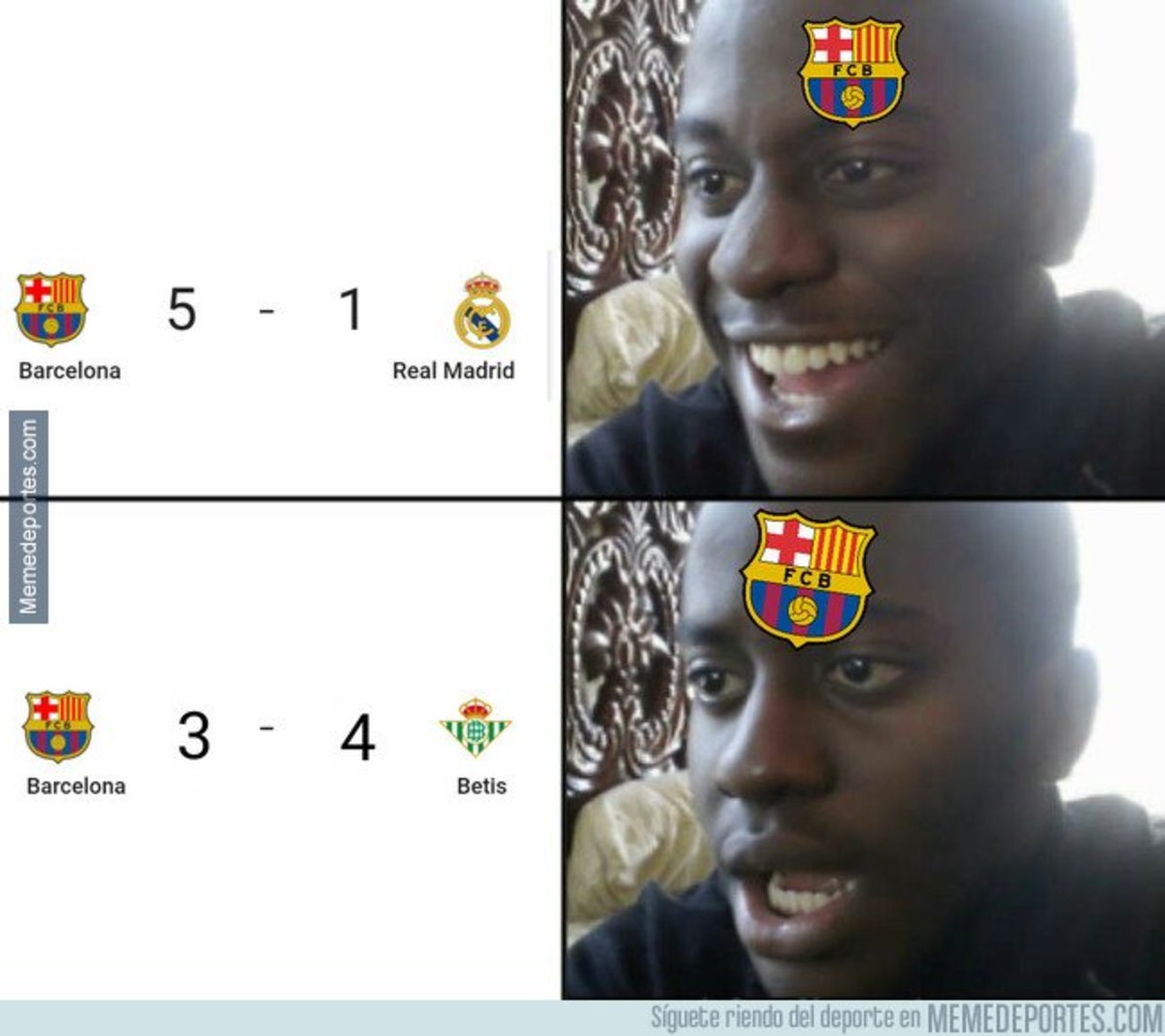 Los mejores memes de la derrota del FC Barcelona y la victoria del Real ...