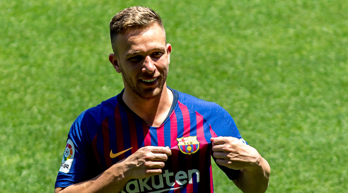 Arthur: Barcelona's new signing scores stunning goal (video) - Sports ...