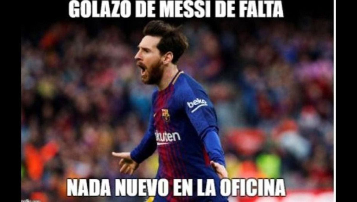 Los mejores 'memes' del golazo de falta de Messi, el no pasillo del ...