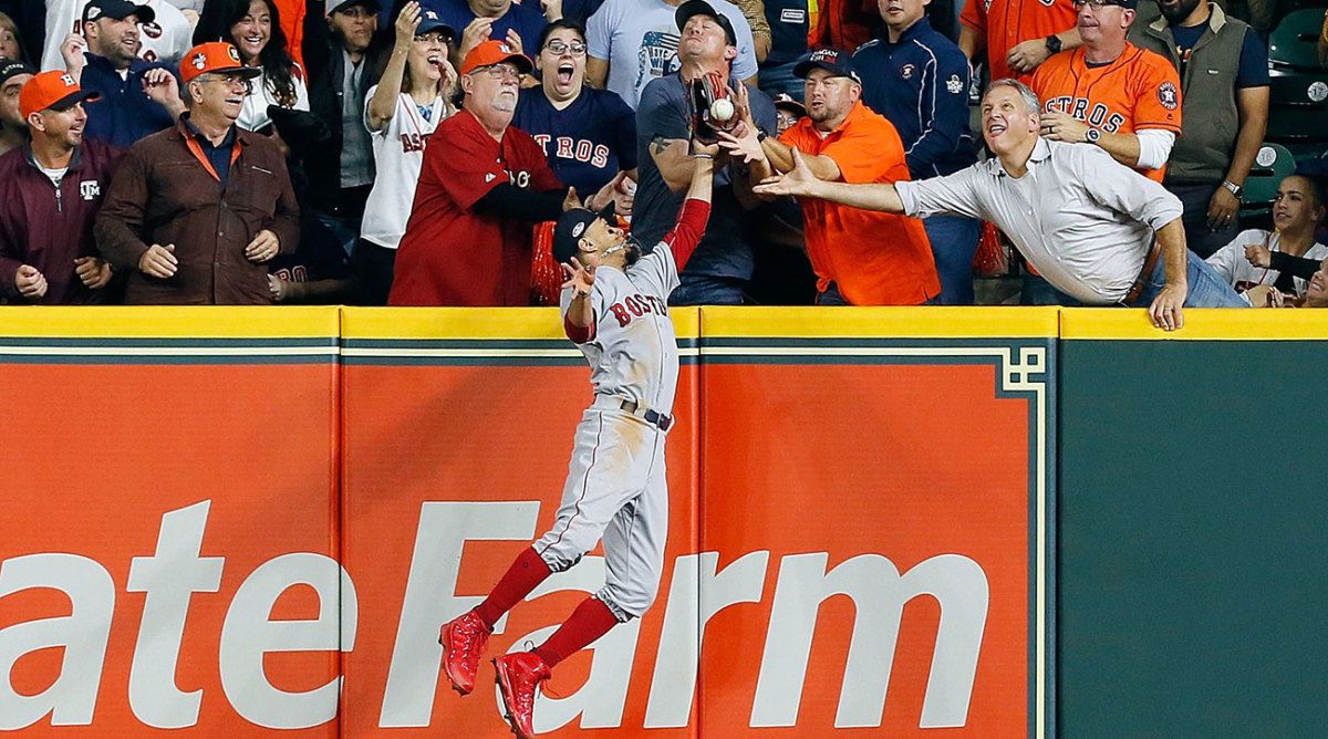 Red Sox video: Mookie Betts almost robs Jose Altuve homer - Sports ...