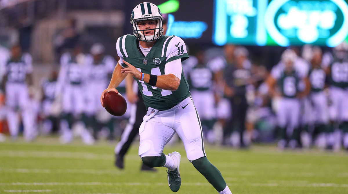 Jets QB Sam Darnold throws 14-yard TD pass in preseason debut - Sports ...