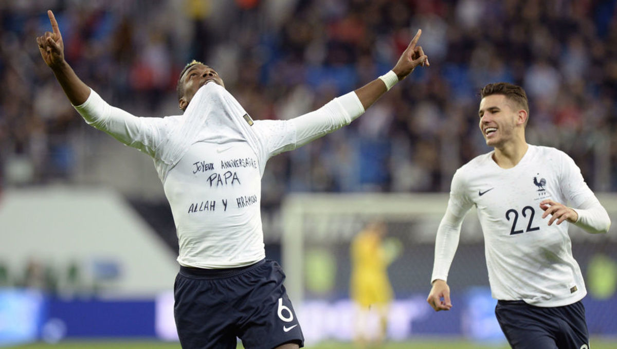 Man Utd Star Paul Pogba Dedicates Stunning Goal to Late Father in ...