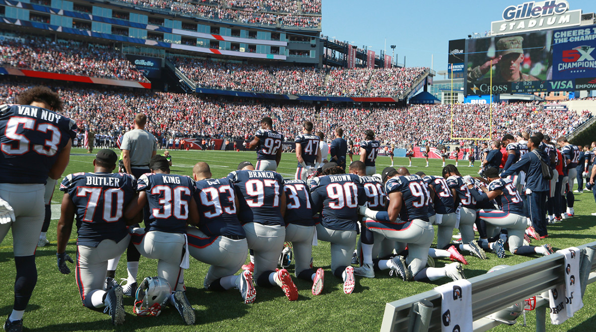 NFL national anthem policy requires players on field to stand - Sports ...