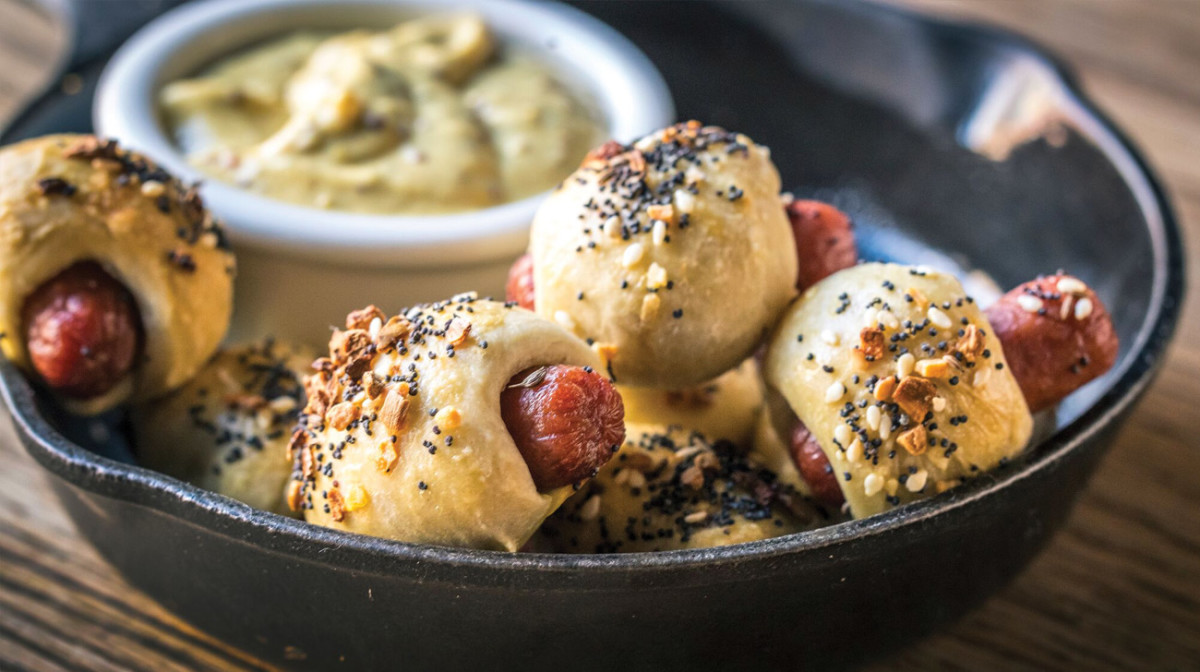 Everything Spice Pigs in a Blanket with Rye Mustard - Sports Illustrated