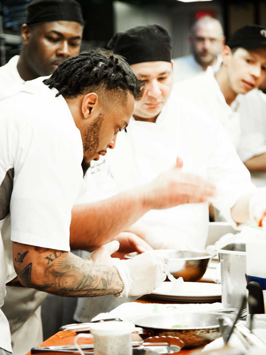 New England Patriots Patrick Chung as a Restaurant Chef - Sports ...
