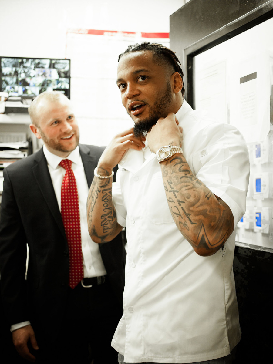 New England Patriots Patrick Chung as a Restaurant Chef - Sports ...