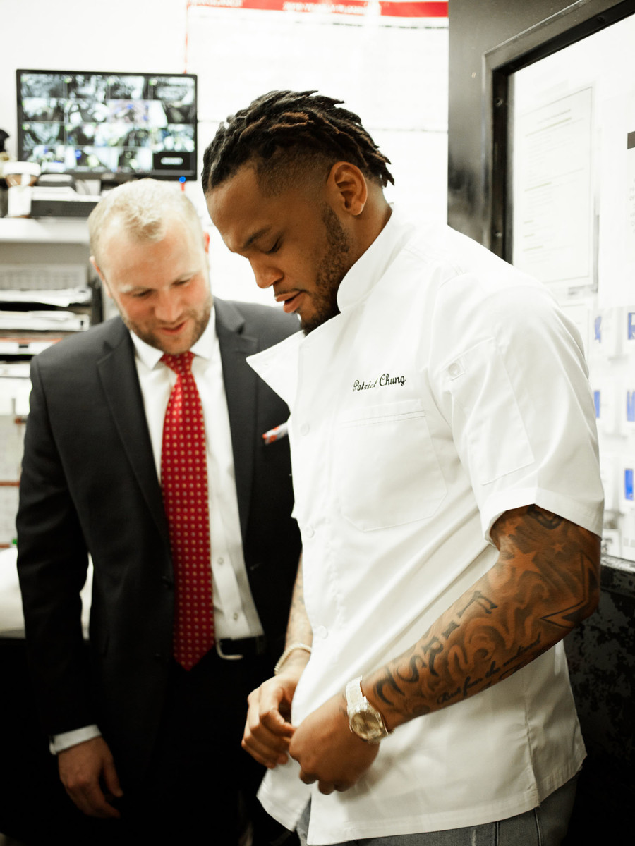New England Patriots Patrick Chung as a Restaurant Chef - Sports ...