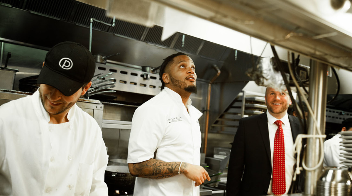 New England Patriots Patrick Chung as a Restaurant Chef - Sports ...