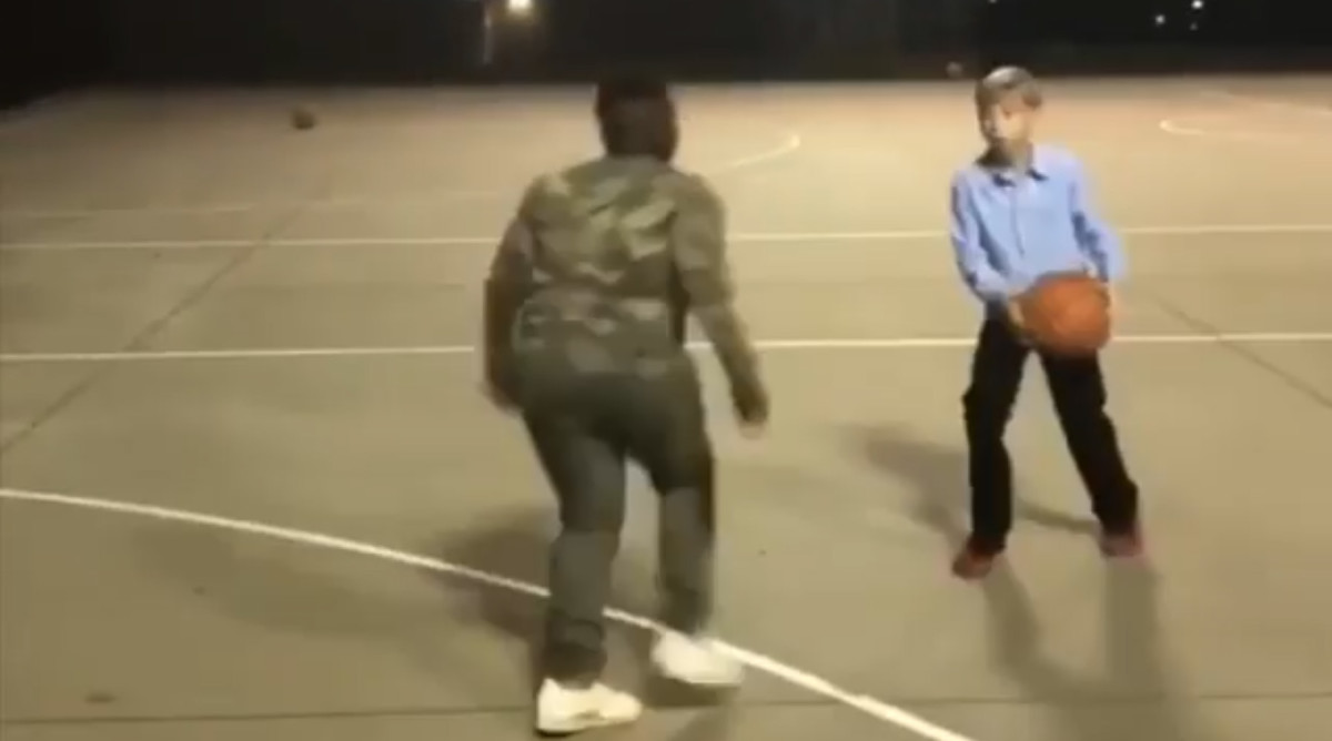 Walmart yodeling kid basketball video: Ramsey sings, shoots hoops ...