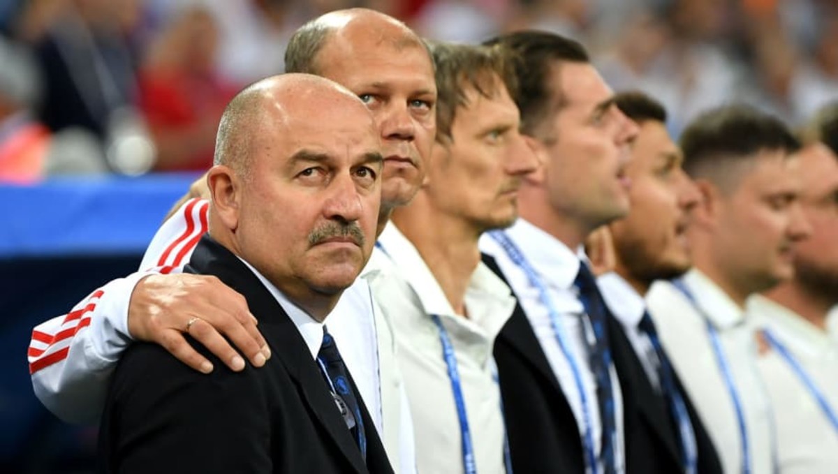 Russia Coach Stanislav Cherchesov Proud of Achievement as Hosts Bow Out ...