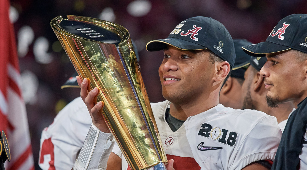 Tua Tagovailoa injury news: Alabama QB injures thumb at practice ...