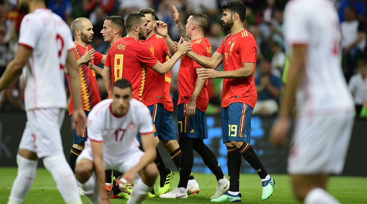 Spain needs late goal to edgeTunisia in last World Cup warmup - Sports ...