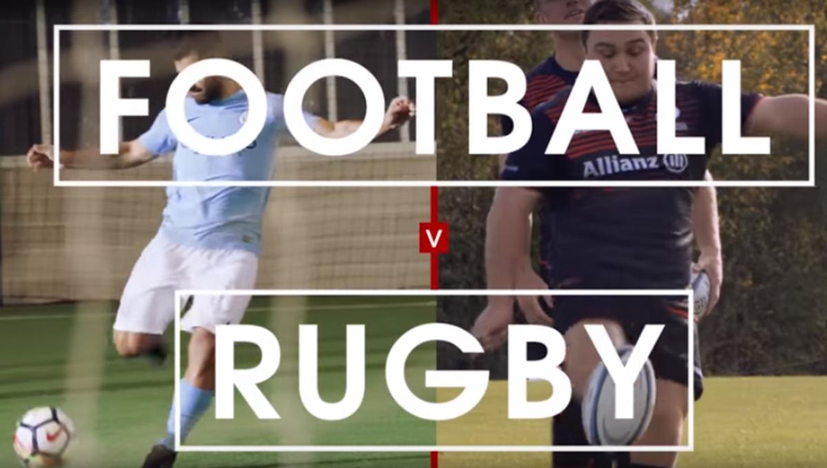 VIDEO: Man City Take on Saracens in First of Betsafe Football vs Rugby ...